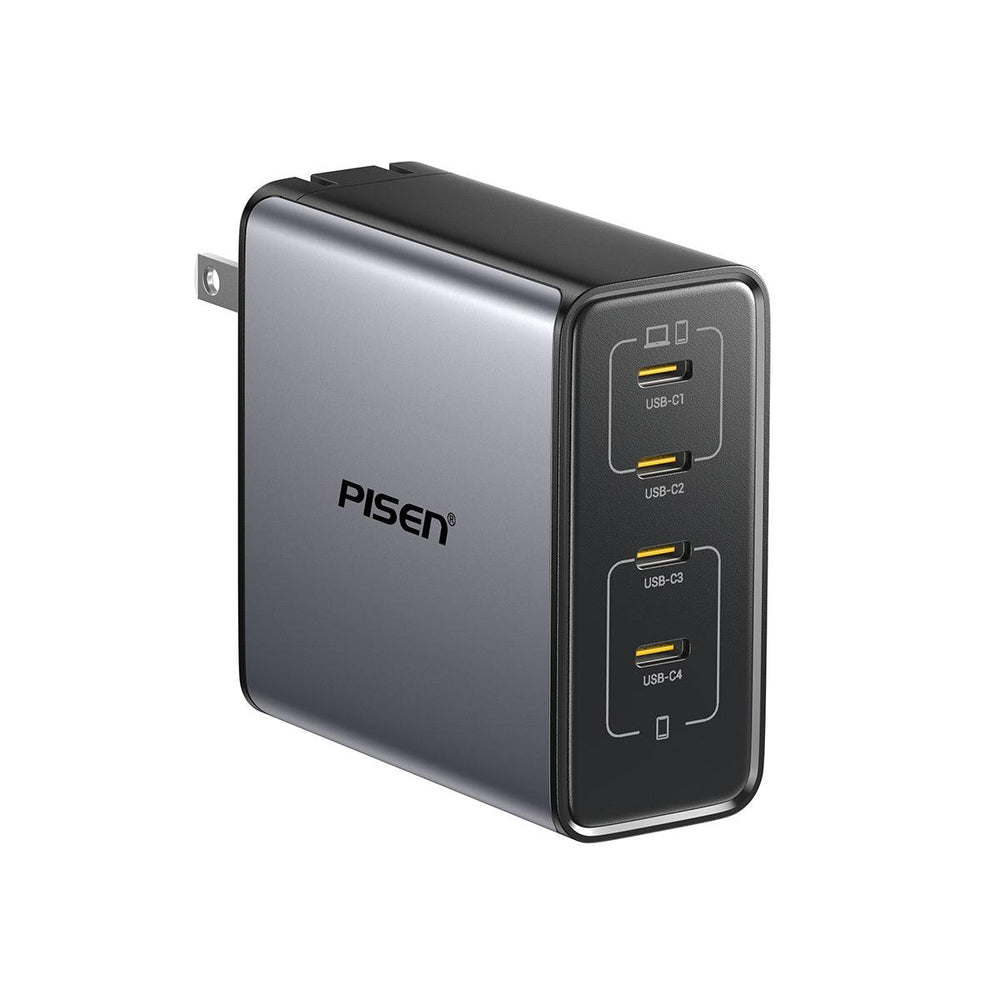 Pisen GaN 160W USB-C Charger – Fast Charging for Laptop & Phone