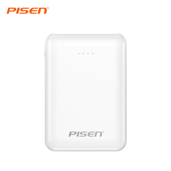 PISEN Mr White Mini 5000mAh Power Bank - Compact & Fast Charging